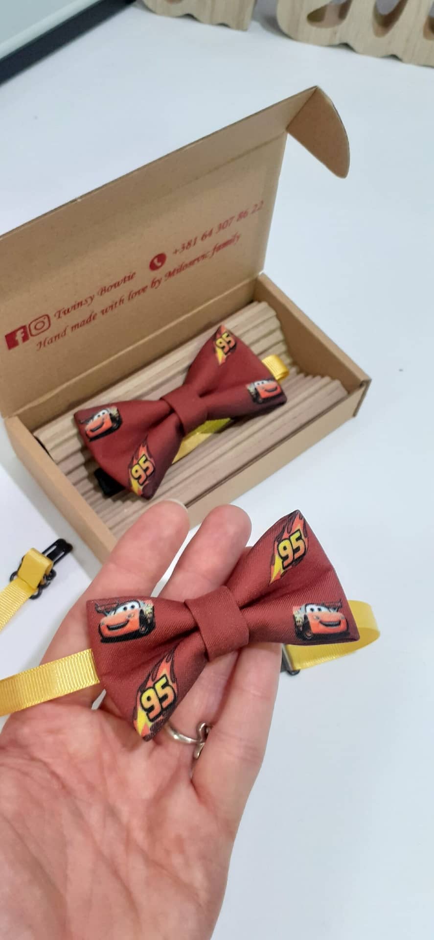 Leptir Mašne Za Dečake Munja Cars Twinsy Bowtie